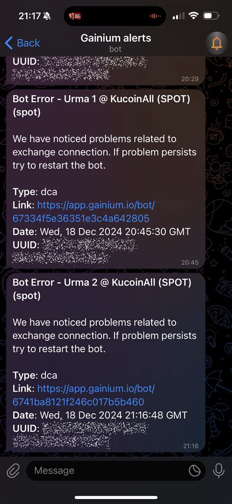 Bots Have An Error And Wont Restart Bug Reports Gainium Community