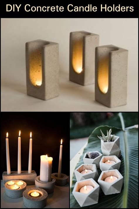 Innovative DIY Concrete Candle Holders 3 Step Project Concrete
