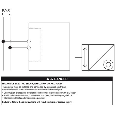 Spacelogic Knx Push Button Wiring Diagram En Technical Illustration