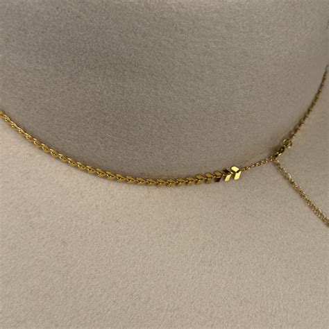 Chevron Chain Hat Band Adorn Headwear