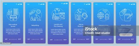 모바일 앱 페이지 화면 벡터 템플릿을 온보딩하는 크루즈 시설 개념에 대한 스톡 벡터 아트 및 기타 이미지 개념 건강 진단 건강관리와 의술 Istock