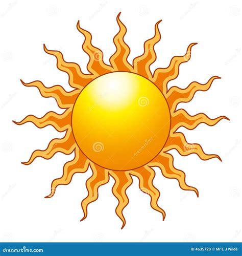 星期日 向量例证 插画 包括有 照亮 愉快 乐趣 热化 了解 艺术 卫星 幽默 光芒 白天 4635720