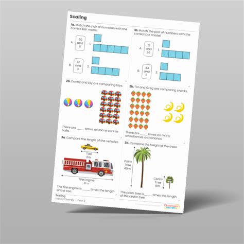 Year 3 Scaling Varied Fluency 2 Resource Classroom Secrets