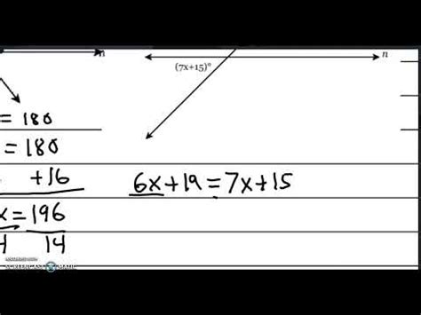 Transversal Problems With Equations YouTube