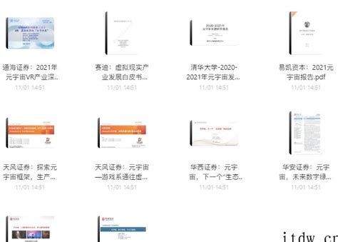 元宇宙相关分析报告 It大王