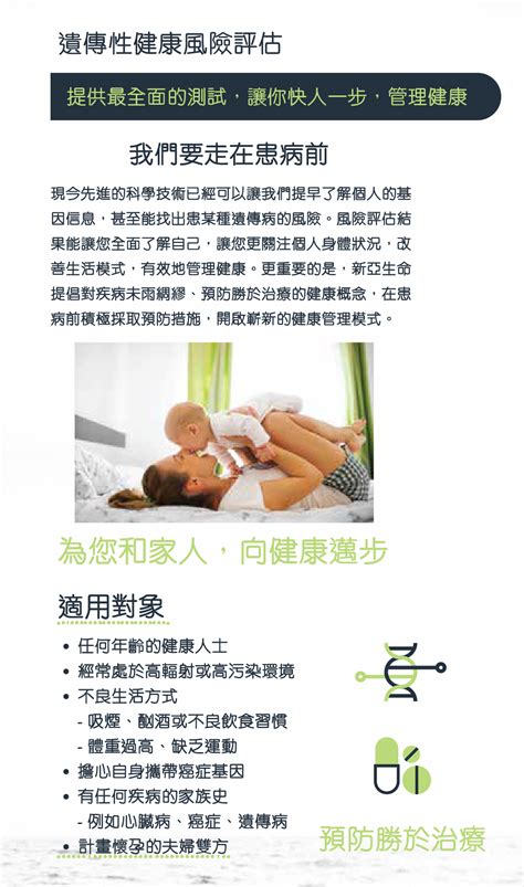 Comprehensive Inherited Disease Genetic Test Trinity Medical Centre 全仁醫務中心