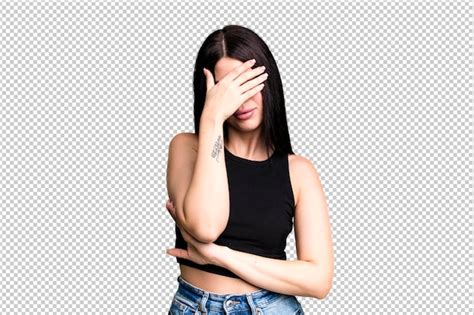 Premium Psd Looking Stressed Ashamed Or Upset With A Headache