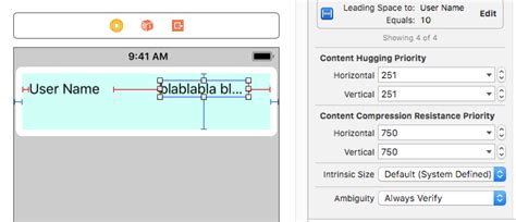 Ios How To Have Two Labels Side By Side One That Can Grow And One
