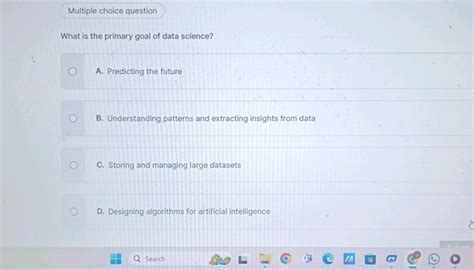 Multiple Choice Question What Is The Primary Studyx