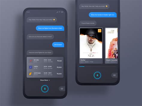 Virtual Assistant Dark Ui By Vishal Chavan On Dribbble