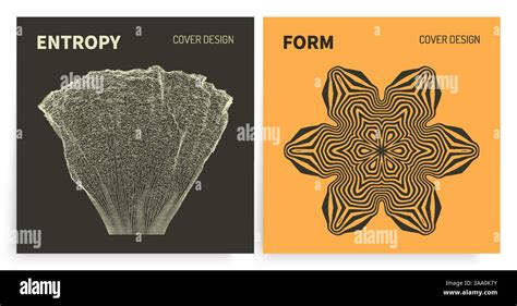 Abstract Design Element Optical Art Snowflake Array With Dynamic Emitted Particles Water