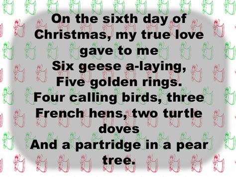 The Twelve Days Of Christmas