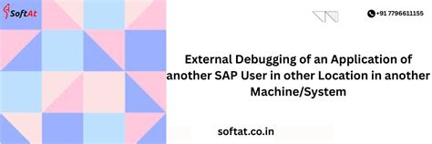 External Debugging In Sap