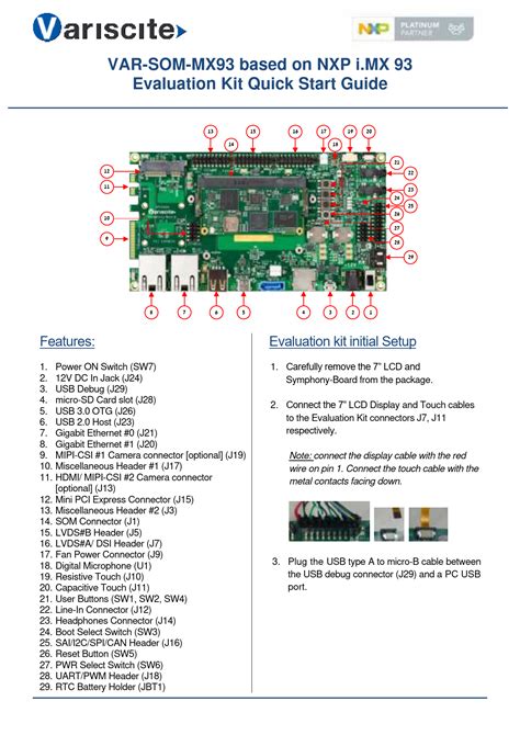 Quick Start Guide For Var Som Mx93 Evaluation Kits Nxp Imx93 Arm