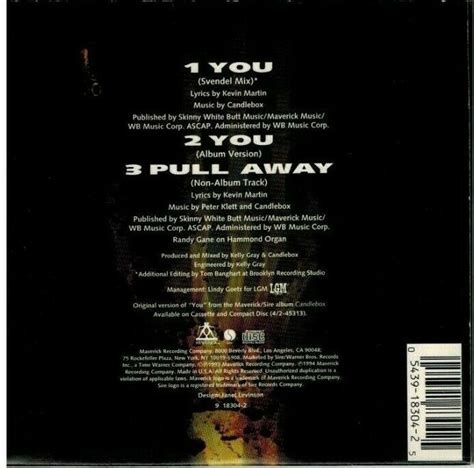 Candlebox You Single Cd 1994 3trks 54391830425 Ebay