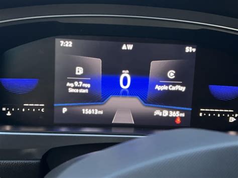 Blurry Digital Dashboard Rtiguan