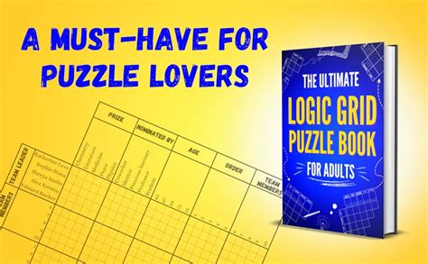 The Ultimate Logic Grid Puzzle Book For Adults Fun And Challenging Puzzles Unicorn Books