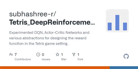 GitHub Subhashree R Tetris DeepReinforcementLearning Experimented DQN Actor Critic Networks