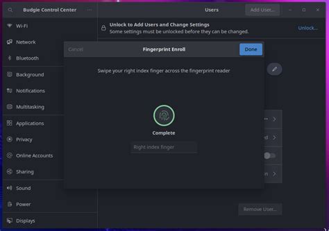 Fingerprint Authentication Budgie Desktop Ubuntu Budgie Discourse