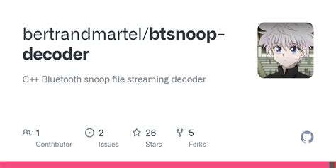 GitHub Bertrandmartel Btsnoop Decoder C Bluetooth Snoop File Streaming Decoder