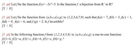 Solved 1 Pt Let F Be The Function Fx−5x45 Is The