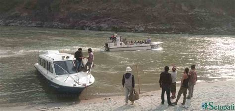 सप्तकोशीमा पानीको बहाव बढेपछि जेट बोट बन्द रासस Setopati