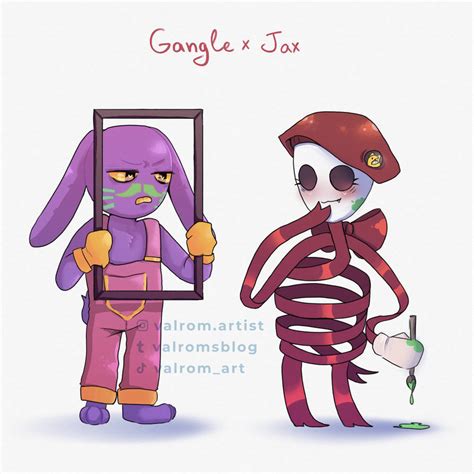 Gangle And Jax By Valromartist On Deviantart