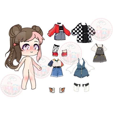 Gacha Life Paper Dolls Laminated Shopee Philippines