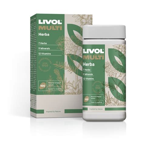 LIVOL MULTI vitaminai Herba, 100 tabl.