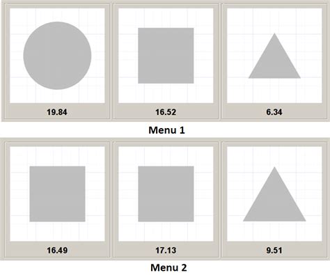 Menu 1 Without Comparable Options And Menu 2 With Comparable Options Download Scientific Diagram