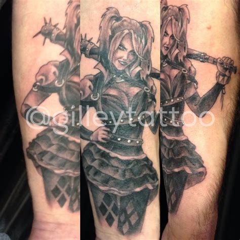 Harley Quinn Arkham City Temporary Tattoo