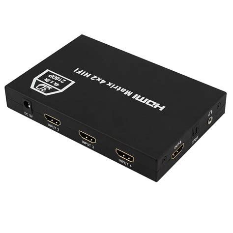 HDMI Matrix X HDMI Splitter Ultra HD K P D HIFI True Matrix Video Switcher With Power