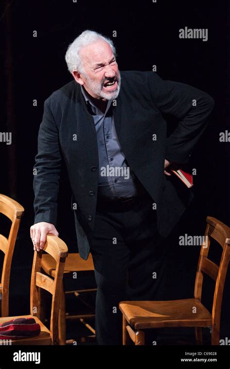 Actor Simon Callow Performing In The One Man Play Being Shakespeare