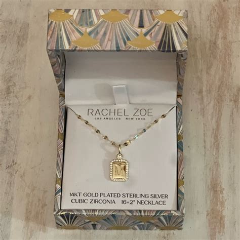 Isabella M Jewelry Rachel Zoe M Initial Necklace Poshmark