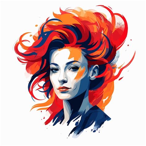 Premium Vector American Beautiful Girl Vector