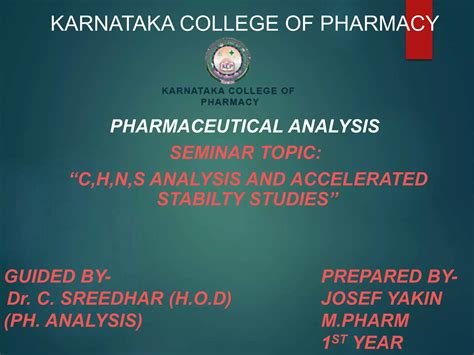 Chns Analysis And Accelerated Stability Studies Pptx
