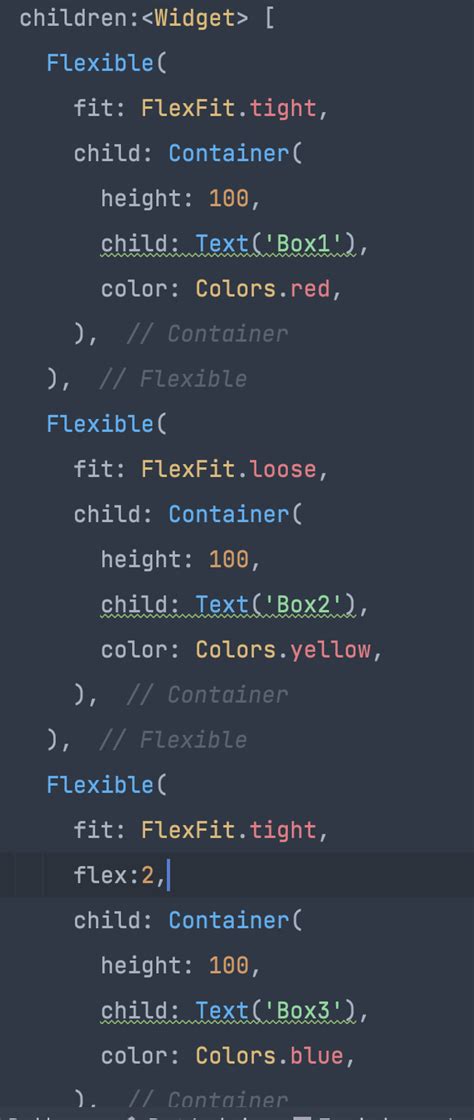 Flutter Expandedflexible