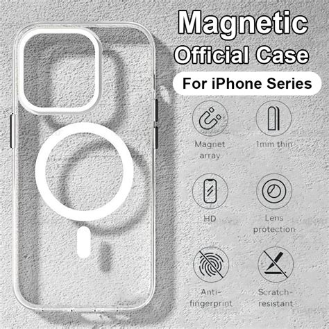 Magsafe Funda Magn Tica De Carga Inal Mbrica Para Iphone Carcasa Acr