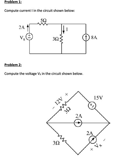 Solved Compute Current I In The Circuit Shown Below Problem