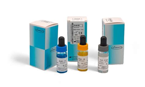 Spinreact™ Abo Blood Group And Rh Reagents Meridian Healthcare