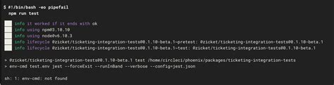 Test Job Fails Because Env Cmd Command Is Not Found Build Environment CircleCI Discuss