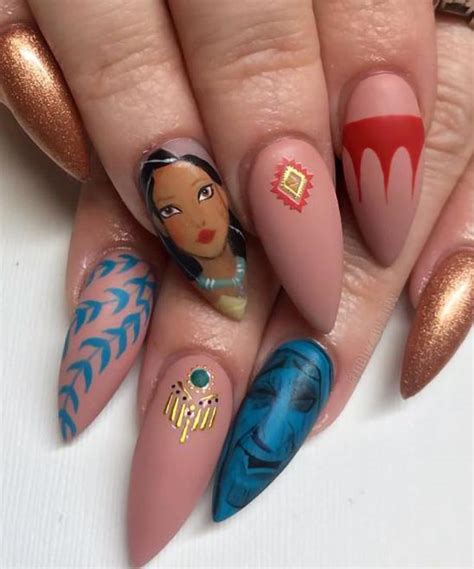 Simple Disney Princess Nail Art