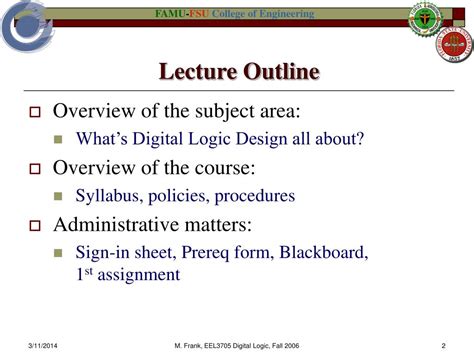 Ppt Eel 3705 3705l Digital Logic Design Powerpoint Presentation