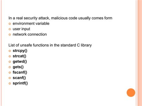 Buffer Overflow Attacks Pptx