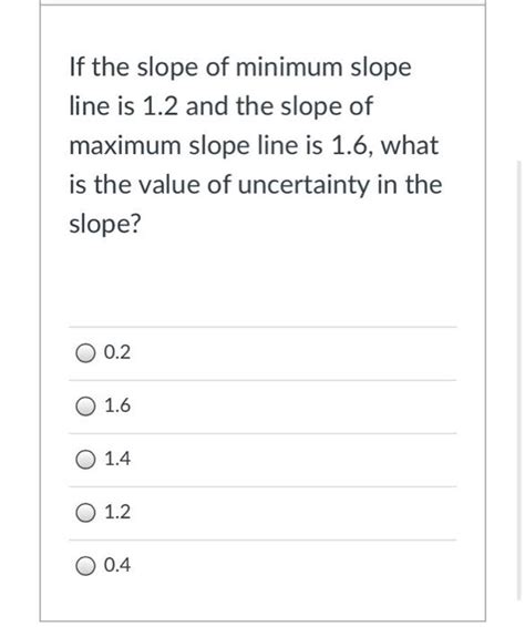 Solved If The Slope Of Minimum Slope Line Is 1 2 And The Chegg Com
