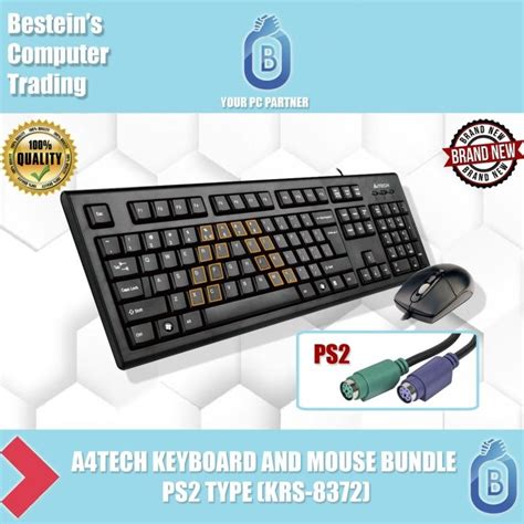 A4tech Ps2 Bundle Keyboard And Mouse Bundle Krs 8572 At 420 00 From