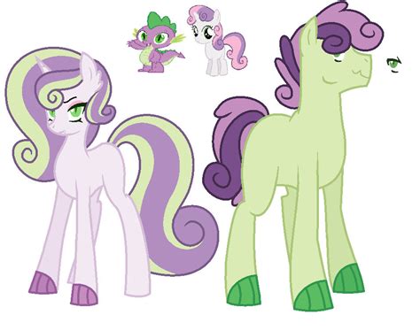 Sweetie Belle X Spike By Azaliylily On Deviantart