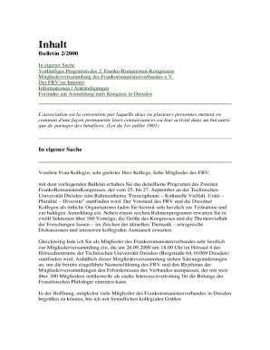 Fillable Online Vorlufiges Programm Des Fax Email Print Pdffiller