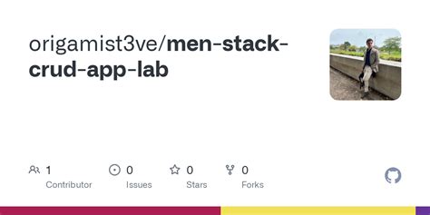 GitHub Origamist3ve Men Stack Crud App Lab