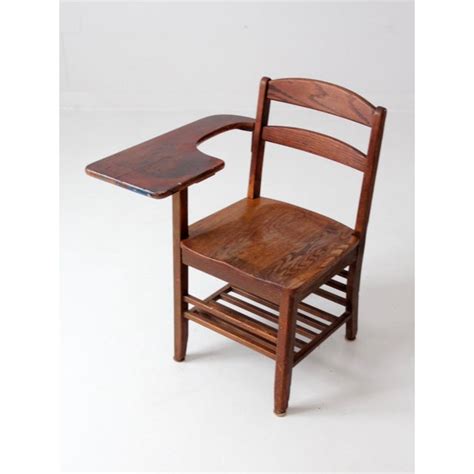 Antique American School Desk Chair Chairish